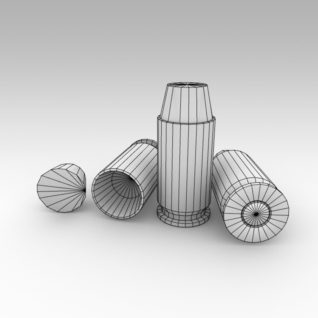 bullet low-poly max