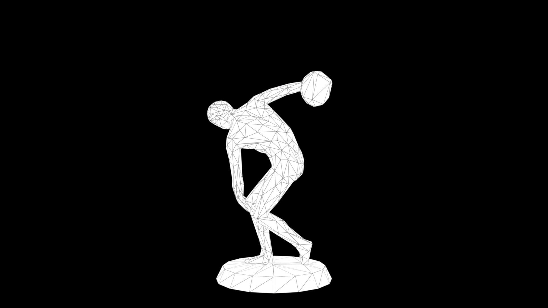 Stylized Discobolus Sculpture Model - TurboSquid 1588526