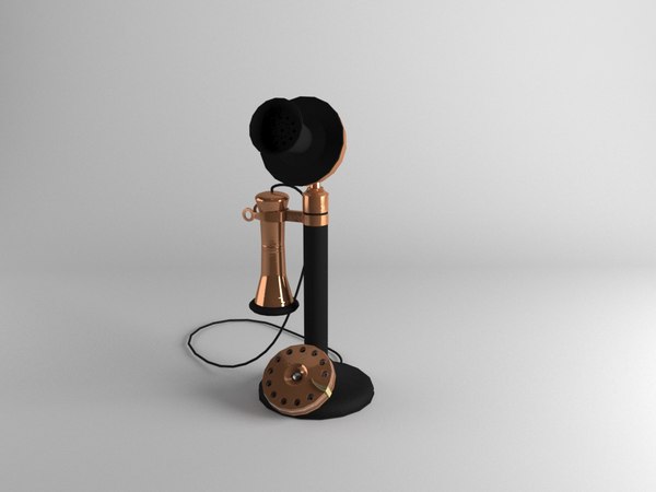 Candlestick Phone 3D Models for Download | TurboSquid