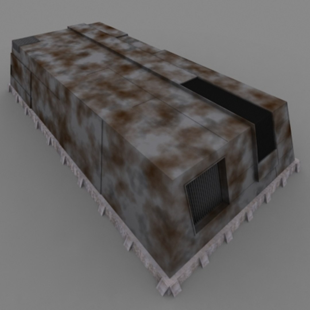 3d model bunker