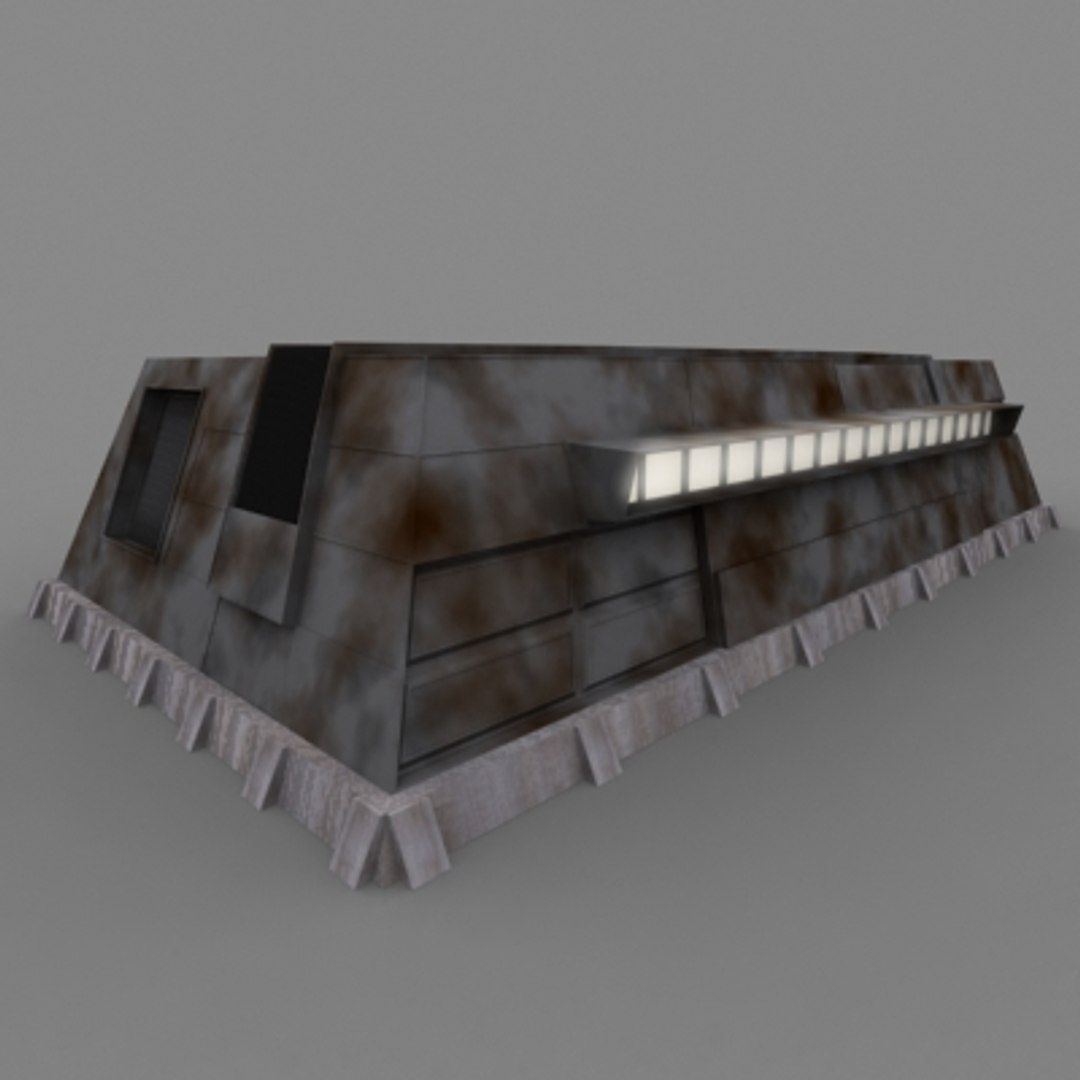3d model bunker