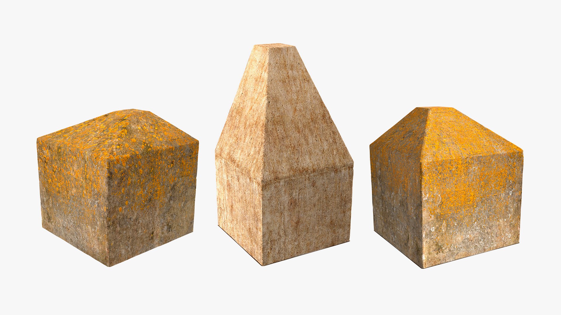 Concrete Obstacles Collection 3D model - TurboSquid 2094844