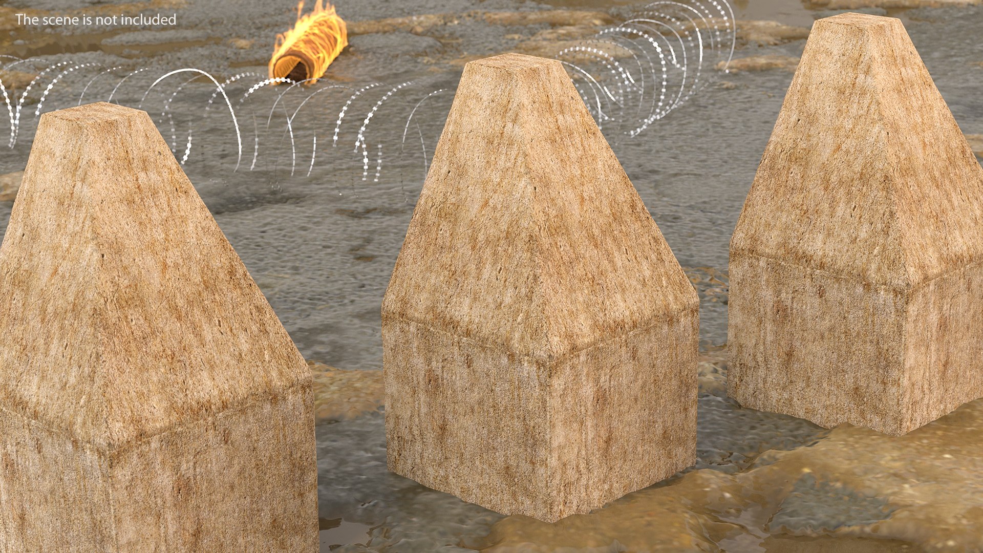 Concrete Obstacles Collection 3D Model - TurboSquid 2094844