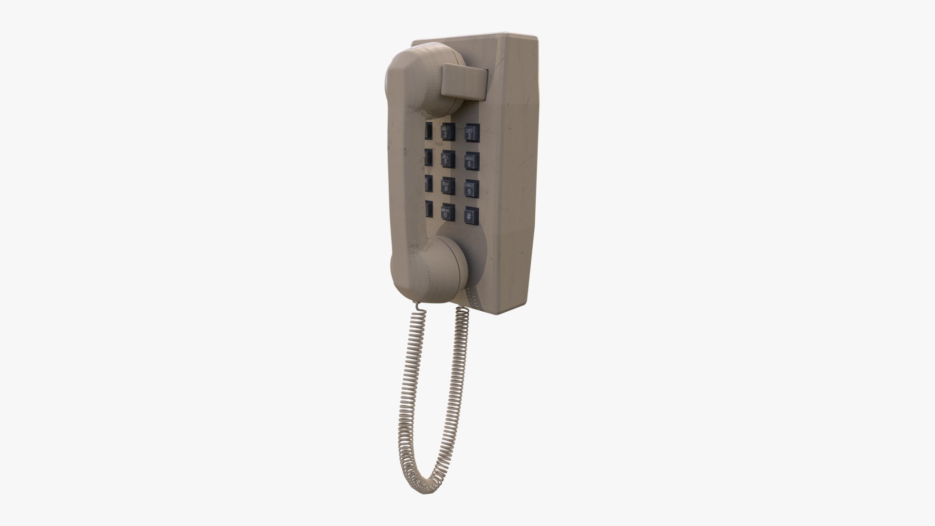 3D Model Low Poly Phone 1990s - TurboSquid 2020090