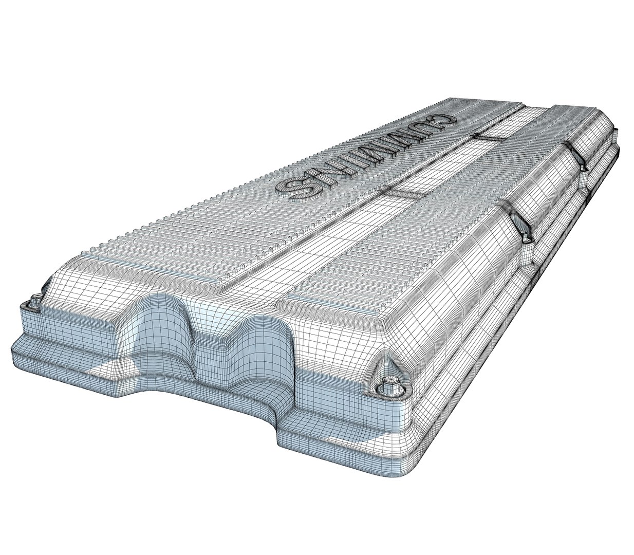 3D engine cover - TurboSquid 1174669