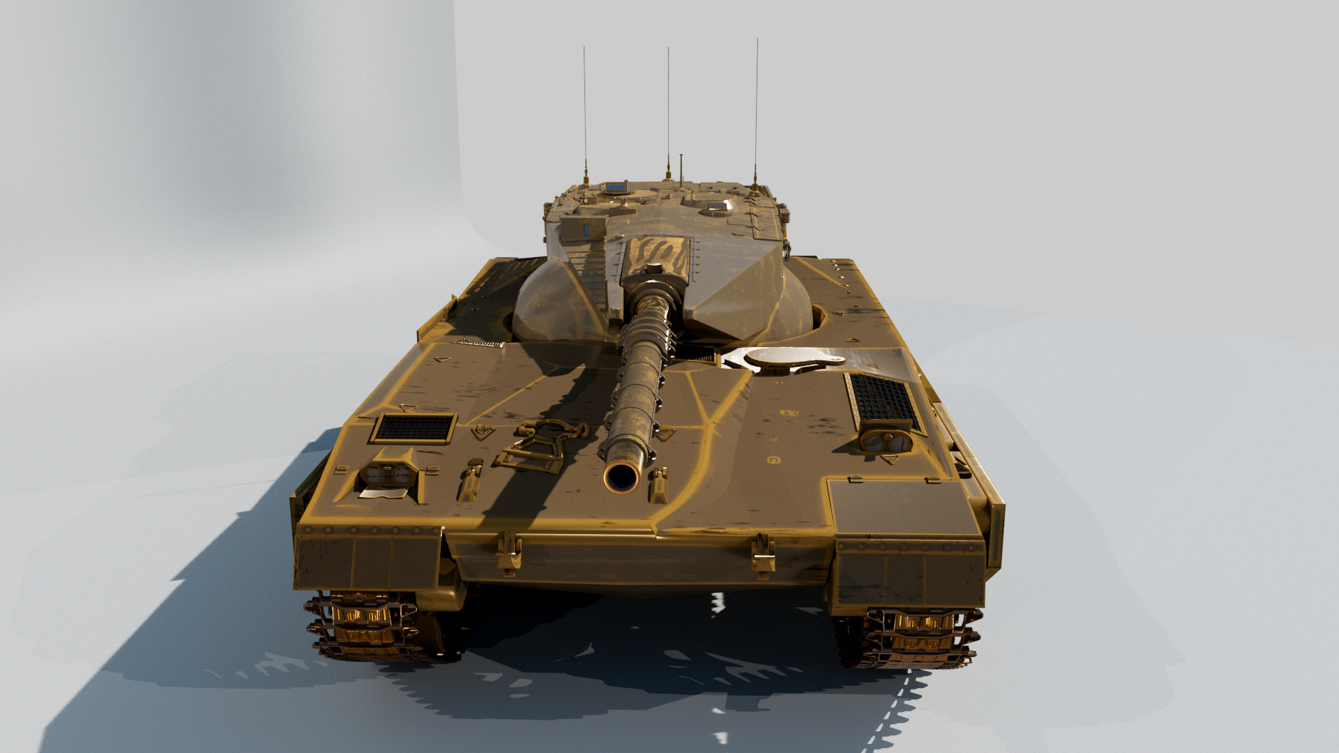 Merkava MKI 3D model - TurboSquid 2006485