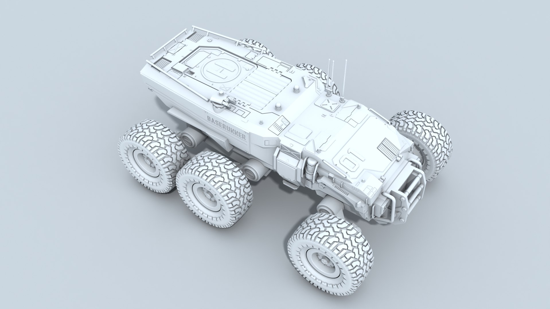 Scifi Base Vehicle 3D Model - TurboSquid 2303318