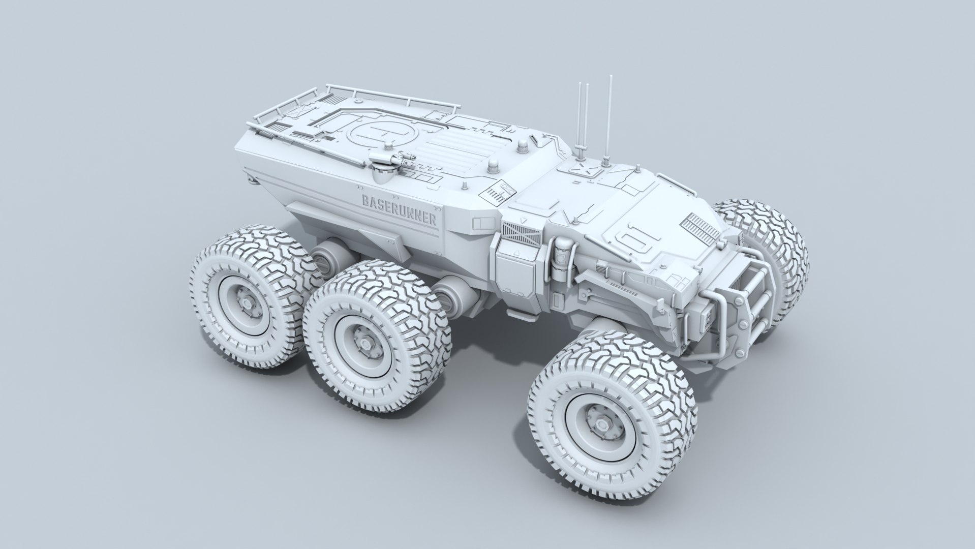 Scifi Base Vehicle 3D Model - TurboSquid 2303318