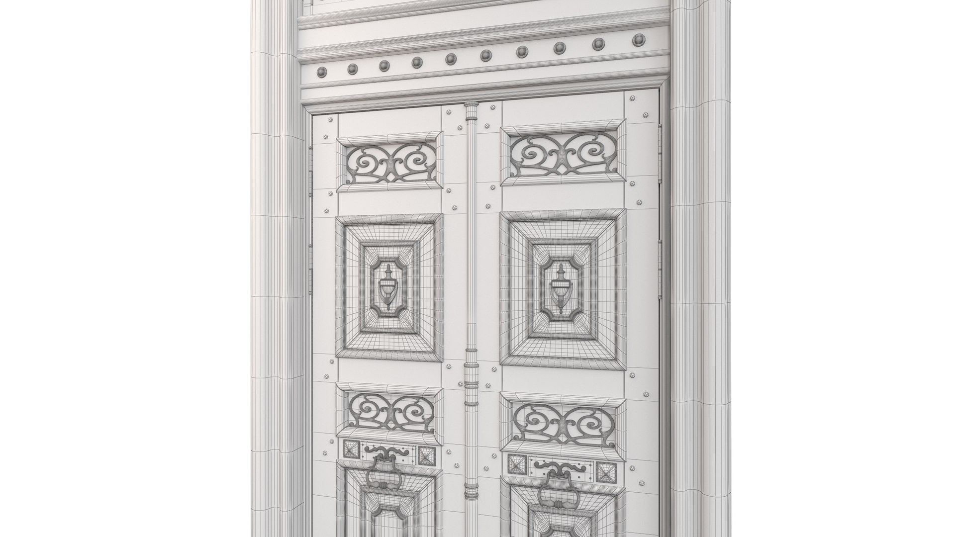 Entrance Classic Door 60 3D Model - TurboSquid 1857487