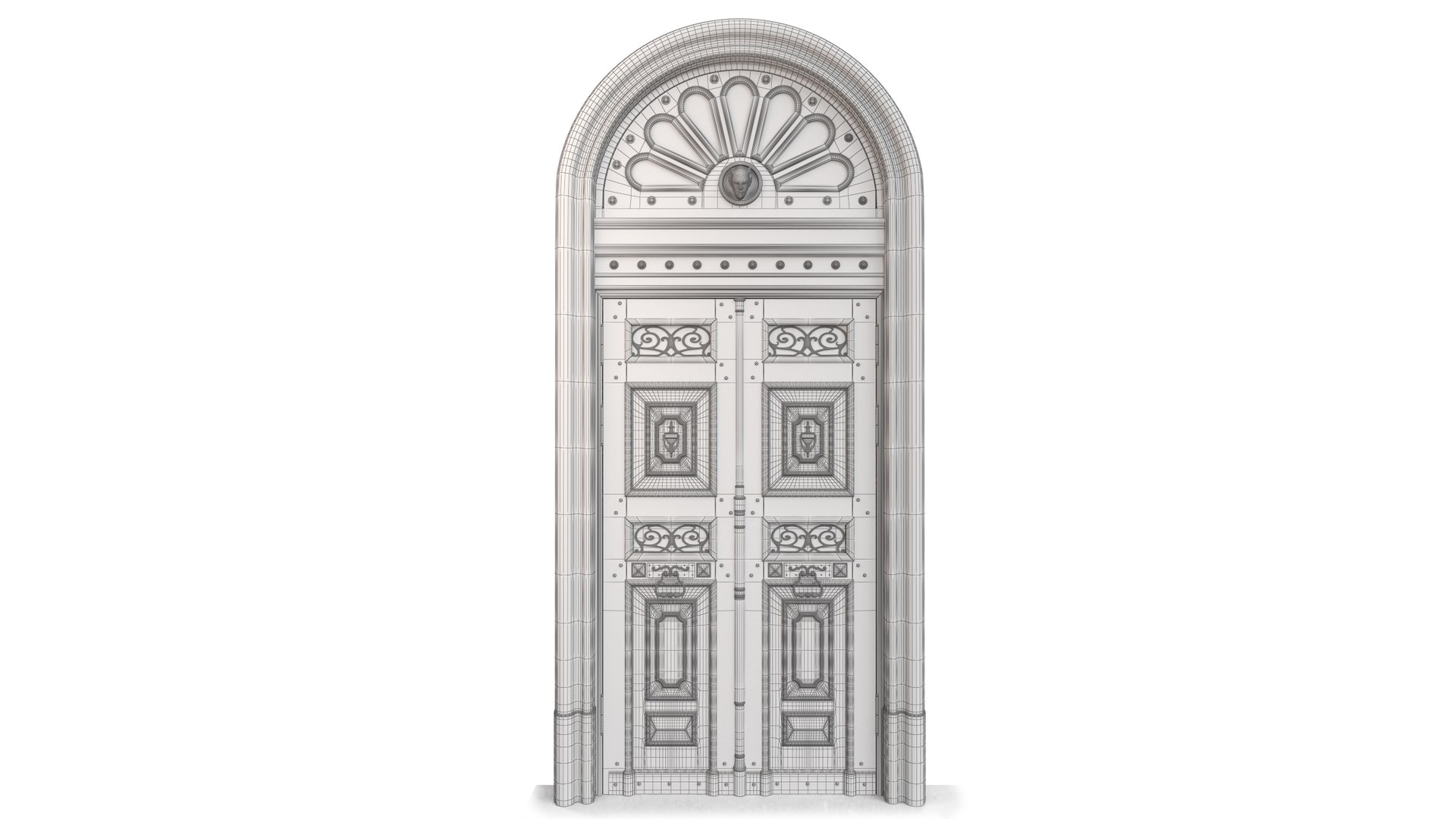 Entrance Classic Door 60 3D Model - TurboSquid 1857487