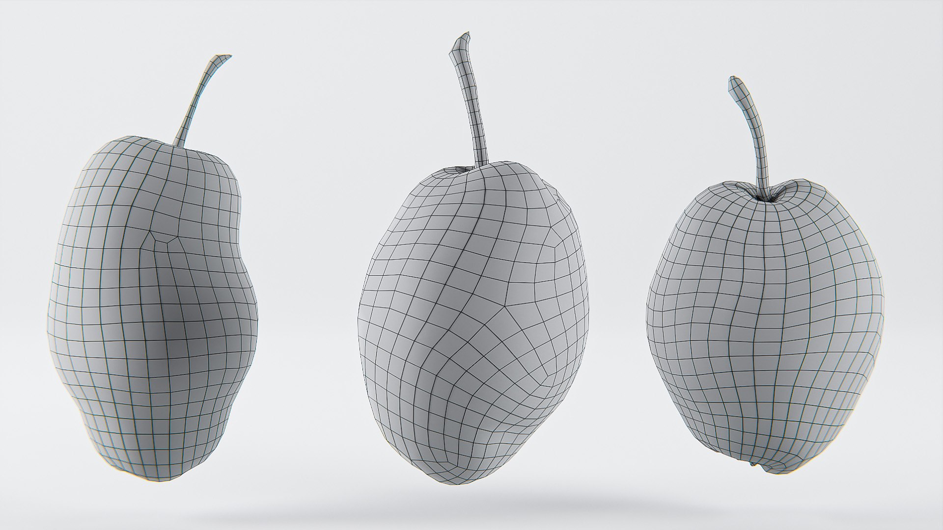 Pear Set 01 3D Model - TurboSquid 1922307