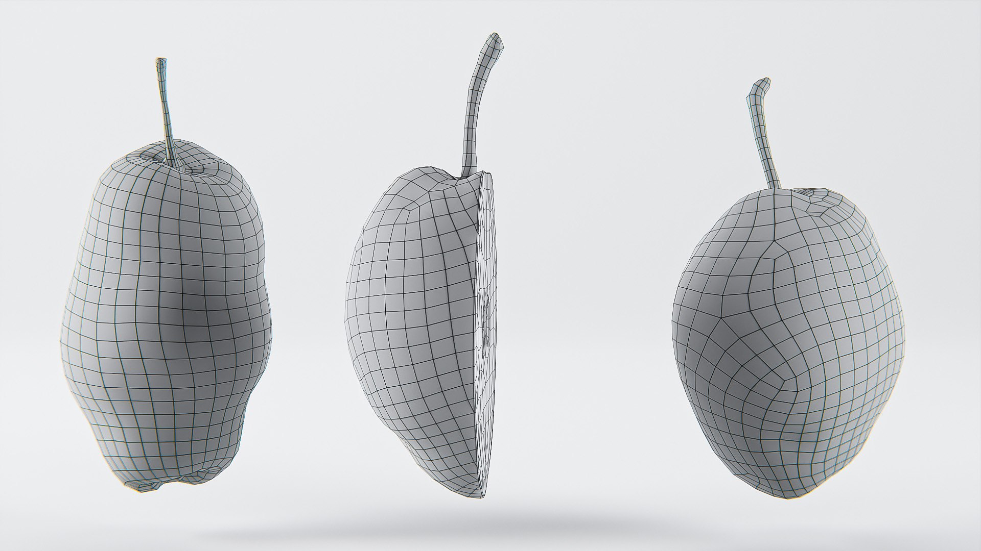 Pear Set 01 3D Model - TurboSquid 1922307