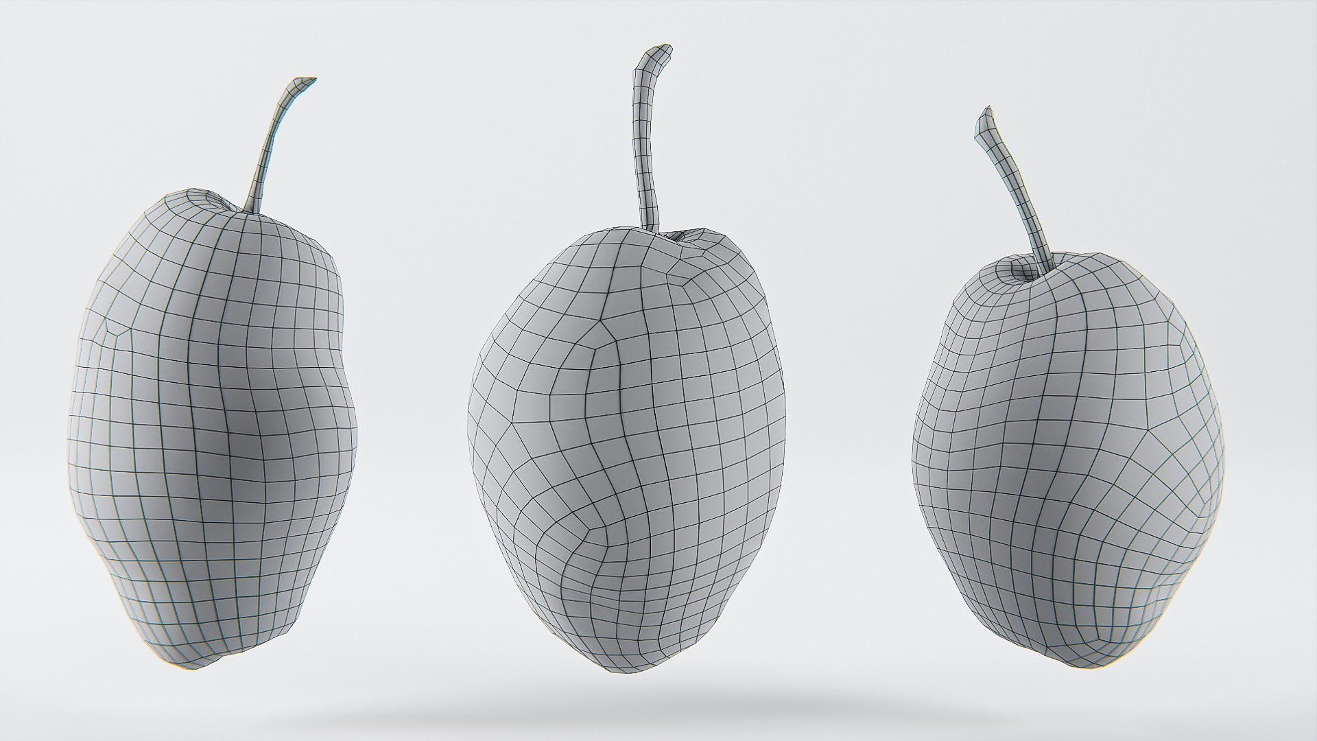 Pear Set 01 3D Model - TurboSquid 1922307