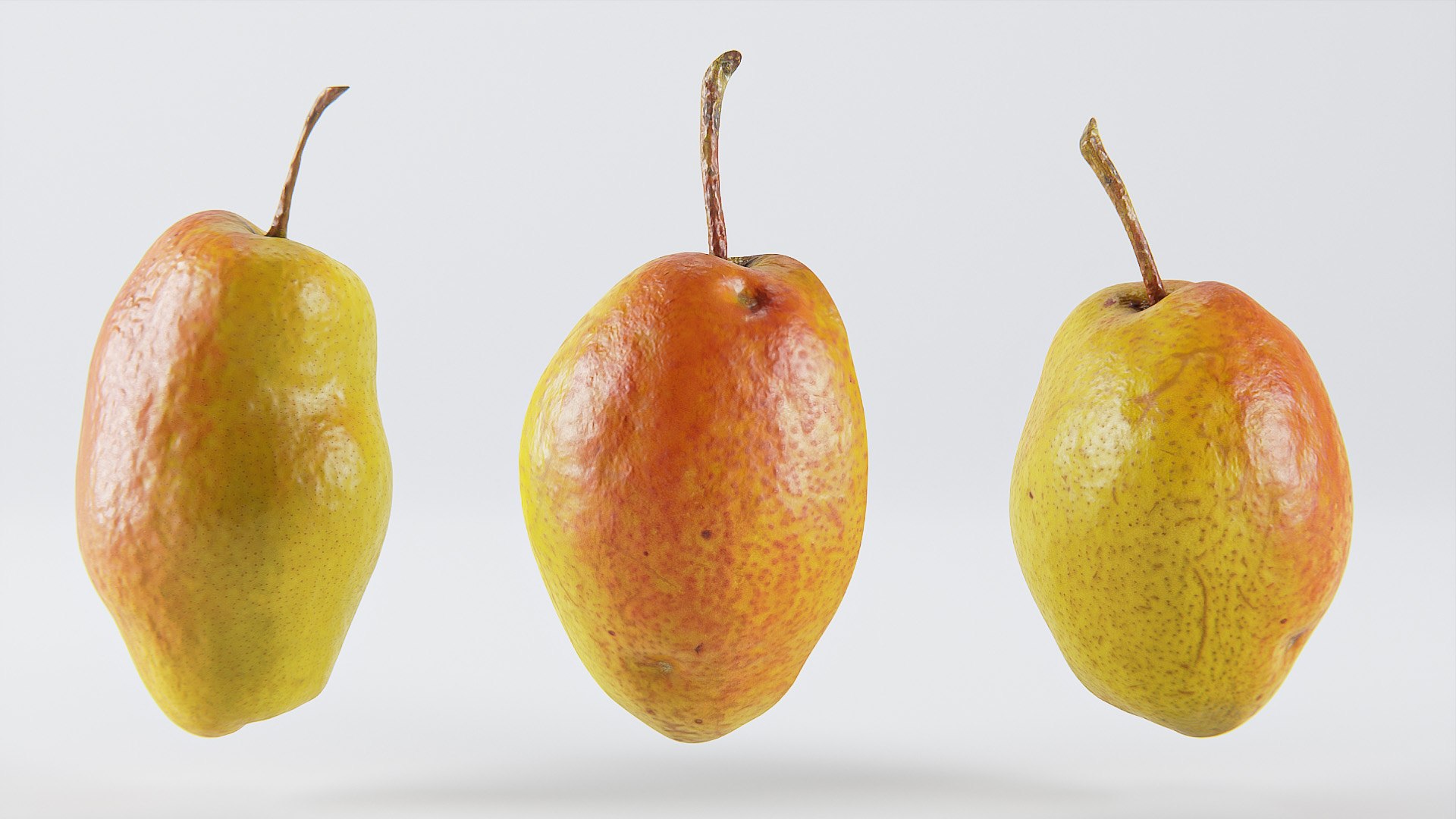 Pear Set 01 3D Model - TurboSquid 1922307