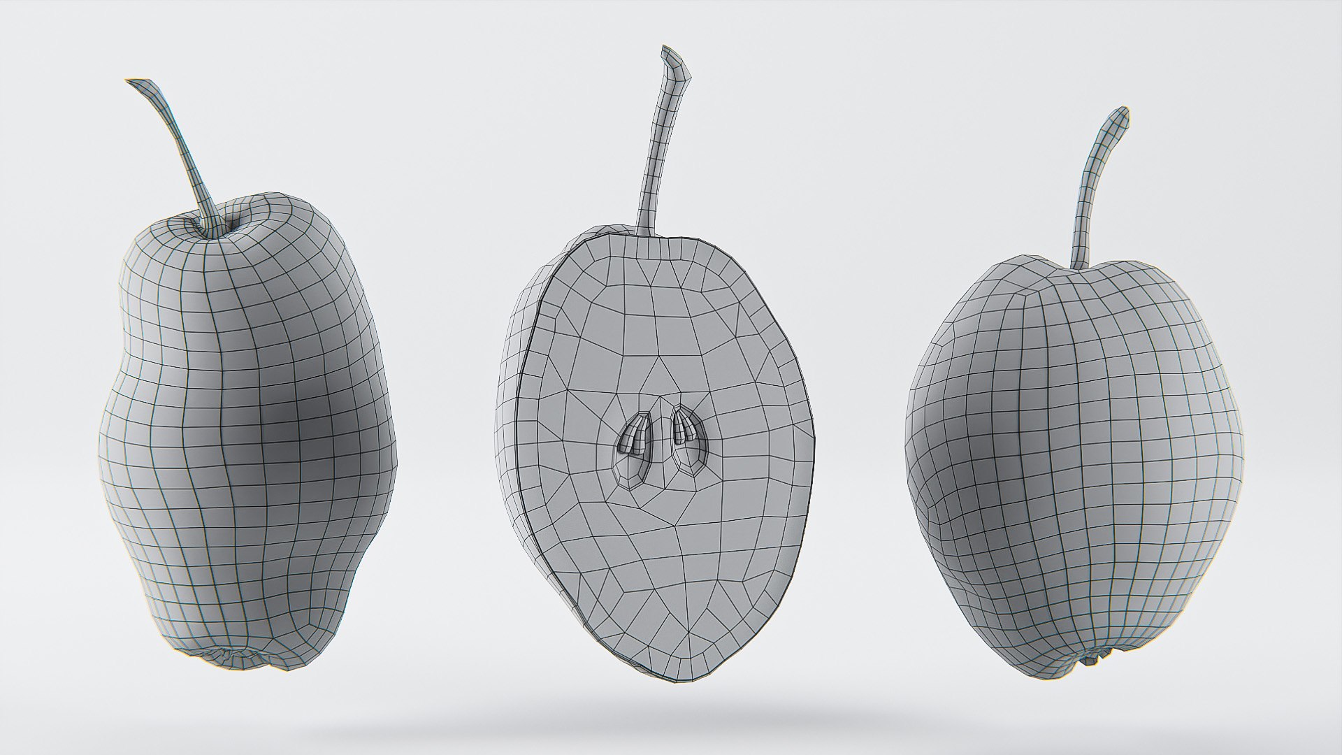 Pear Set 01 3D Model - TurboSquid 1922307