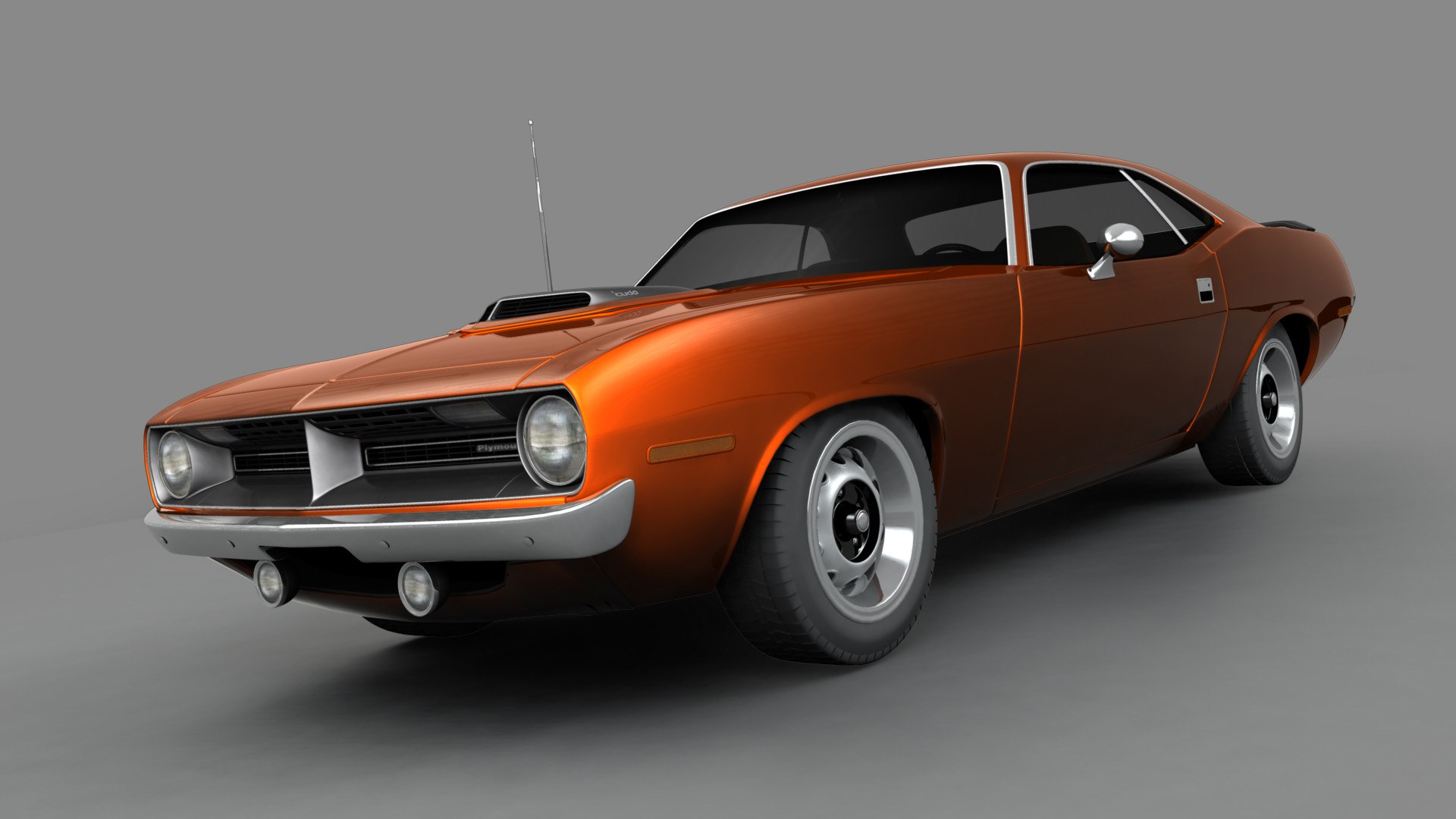 Plymouth Barracuda 1970 3D Model - TurboSquid 1623441