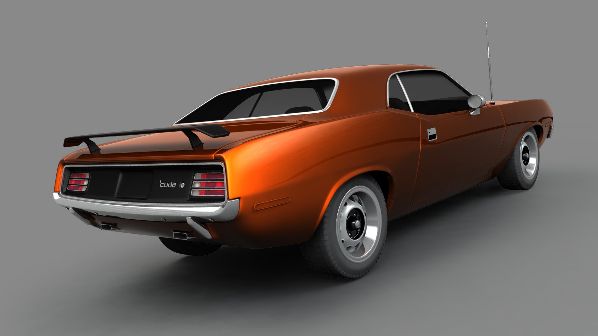 Plymouth Barracuda 1970 3D Model - TurboSquid 1623441