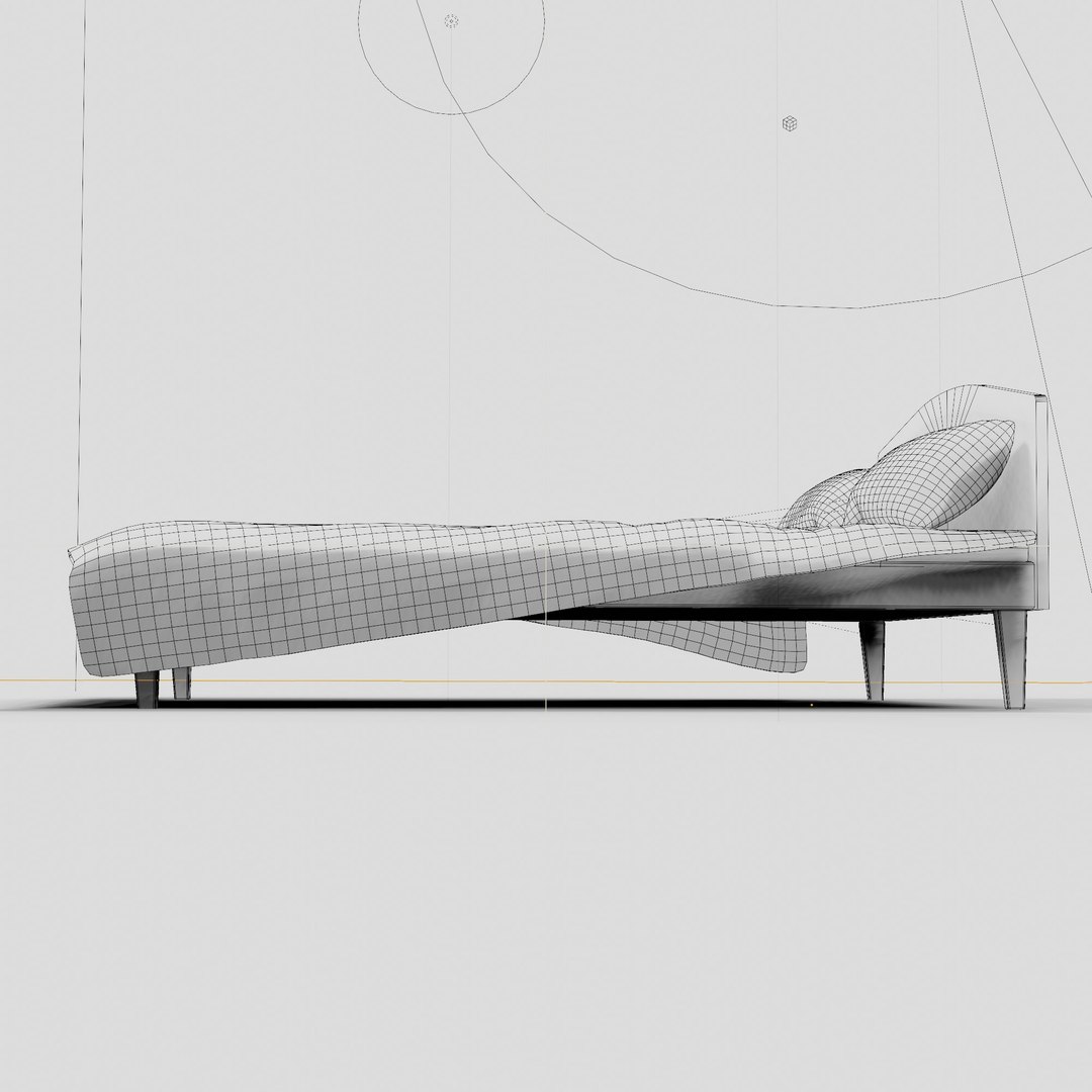 3D 3d model of a bed model - TurboSquid 1972814