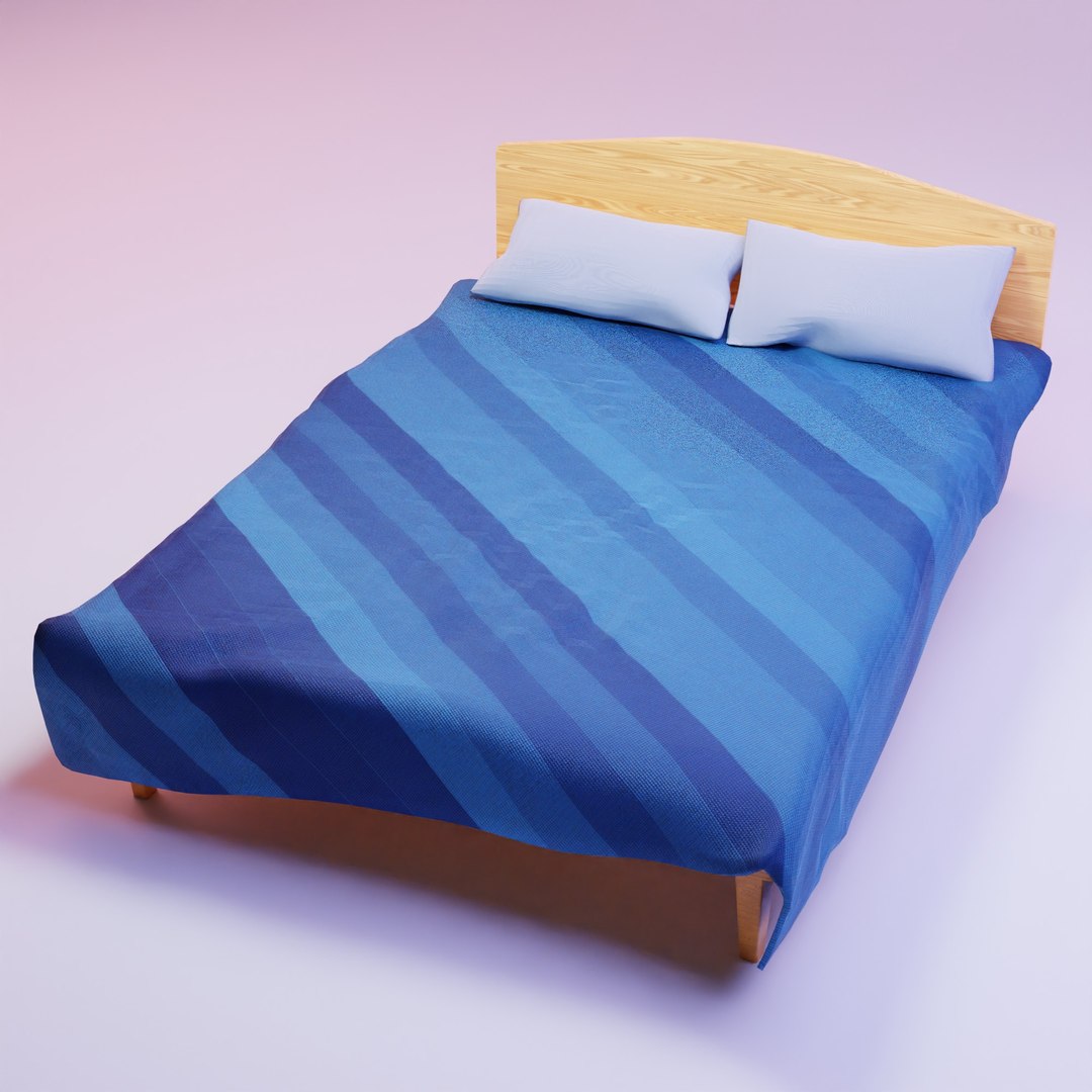 3D 3d model of a bed model - TurboSquid 1972814