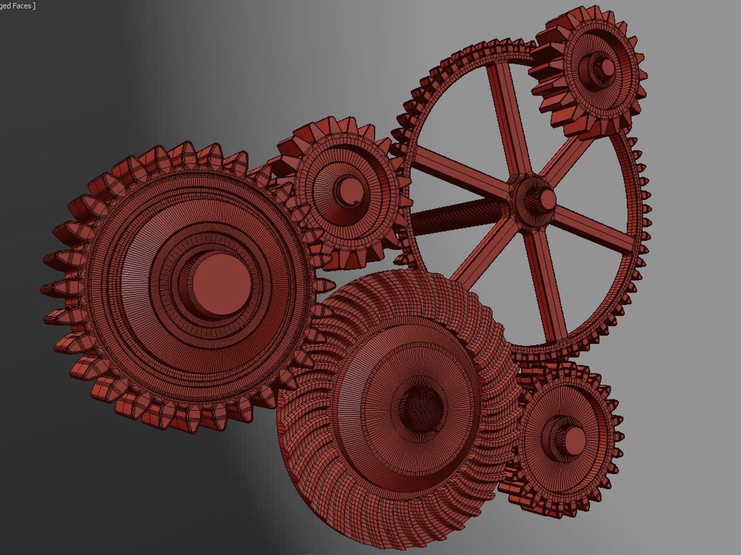 3D Gear Mechanism V1 Model - TurboSquid 1452116
