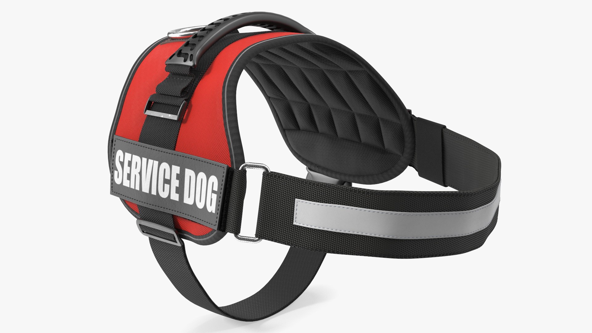 Service Dog With Harness Fur 3D Model - TurboSquid 2197310