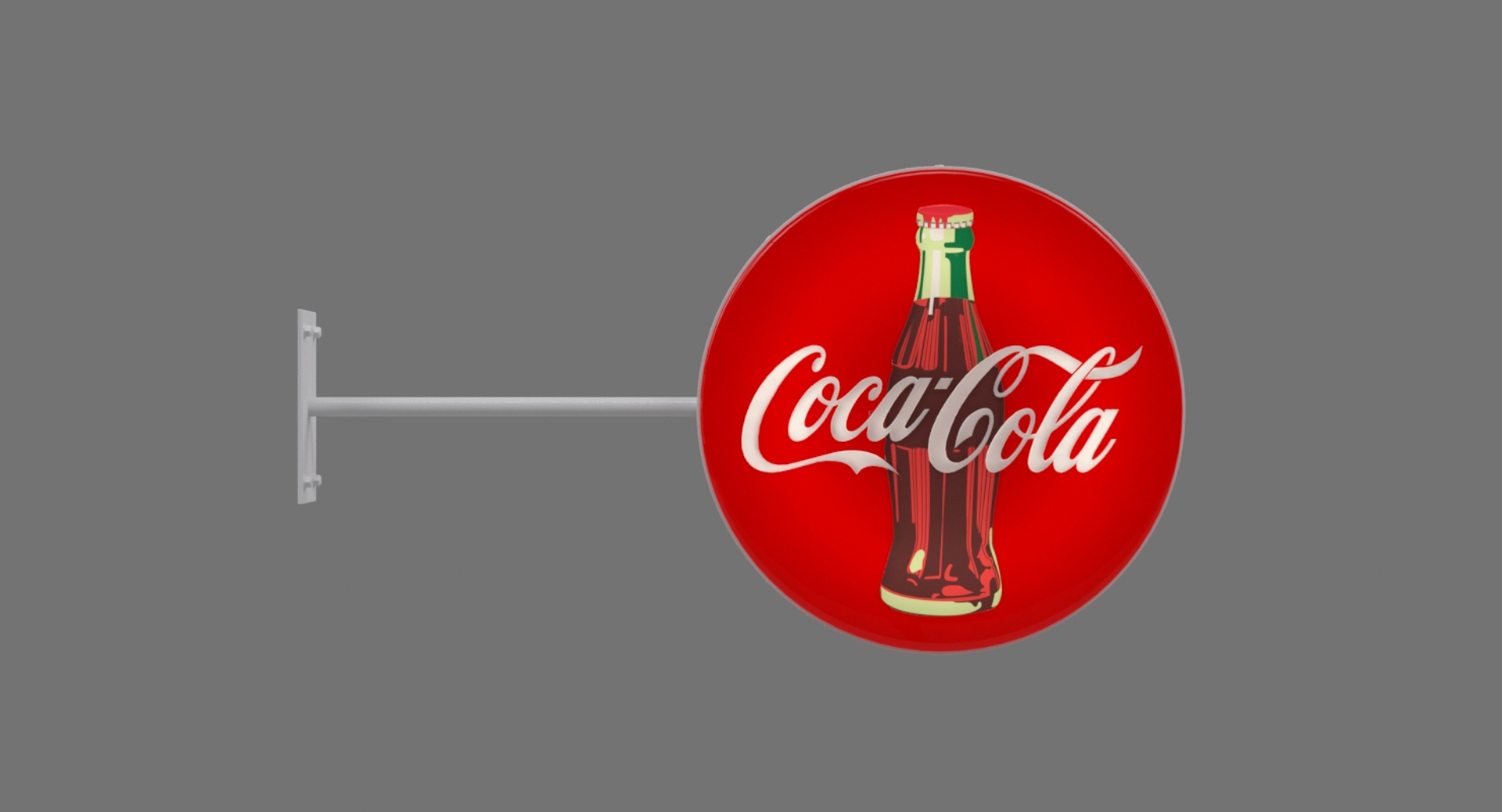 3d Coca-cola Sign Model