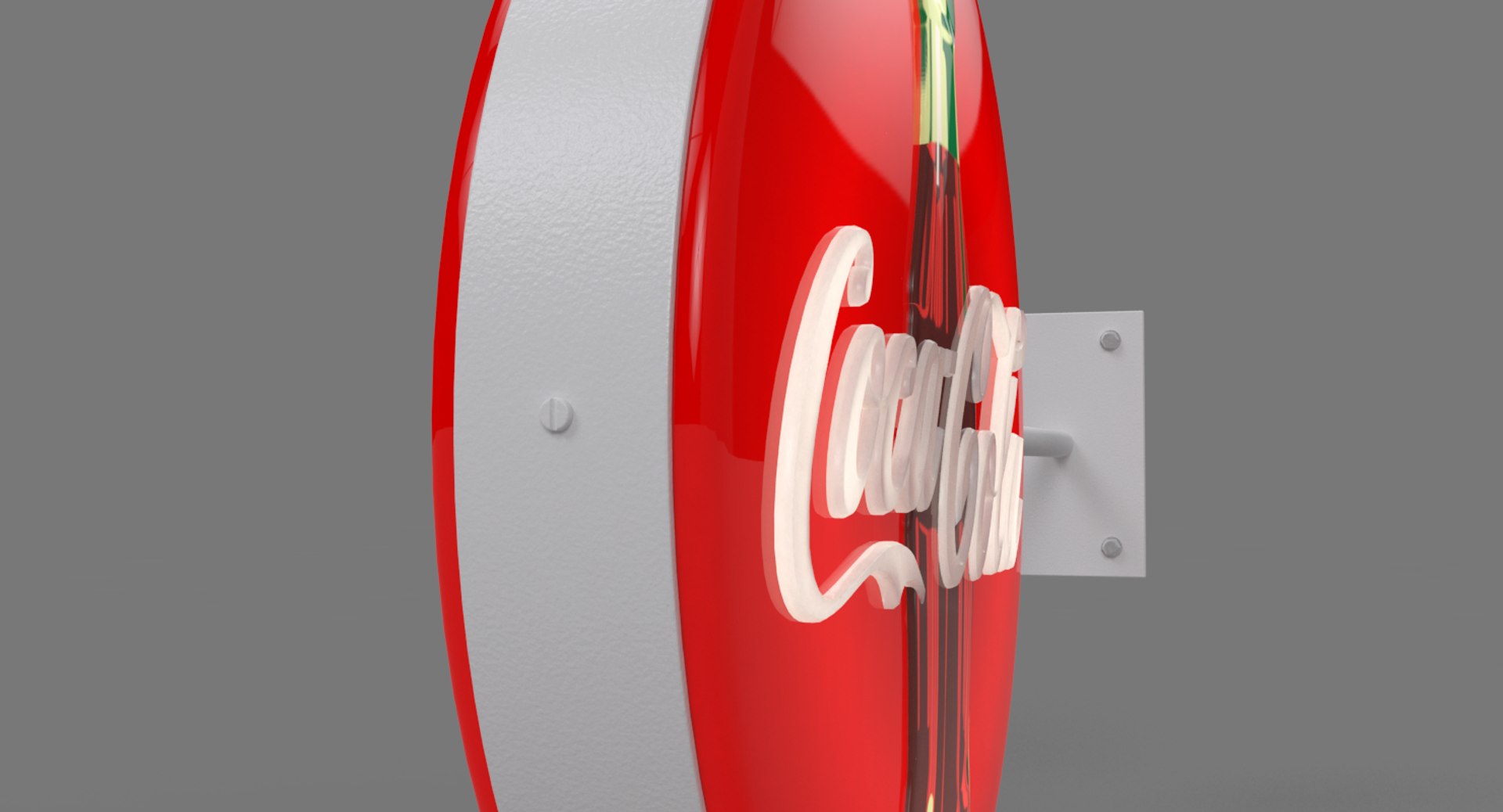 3d Coca-cola Sign Model