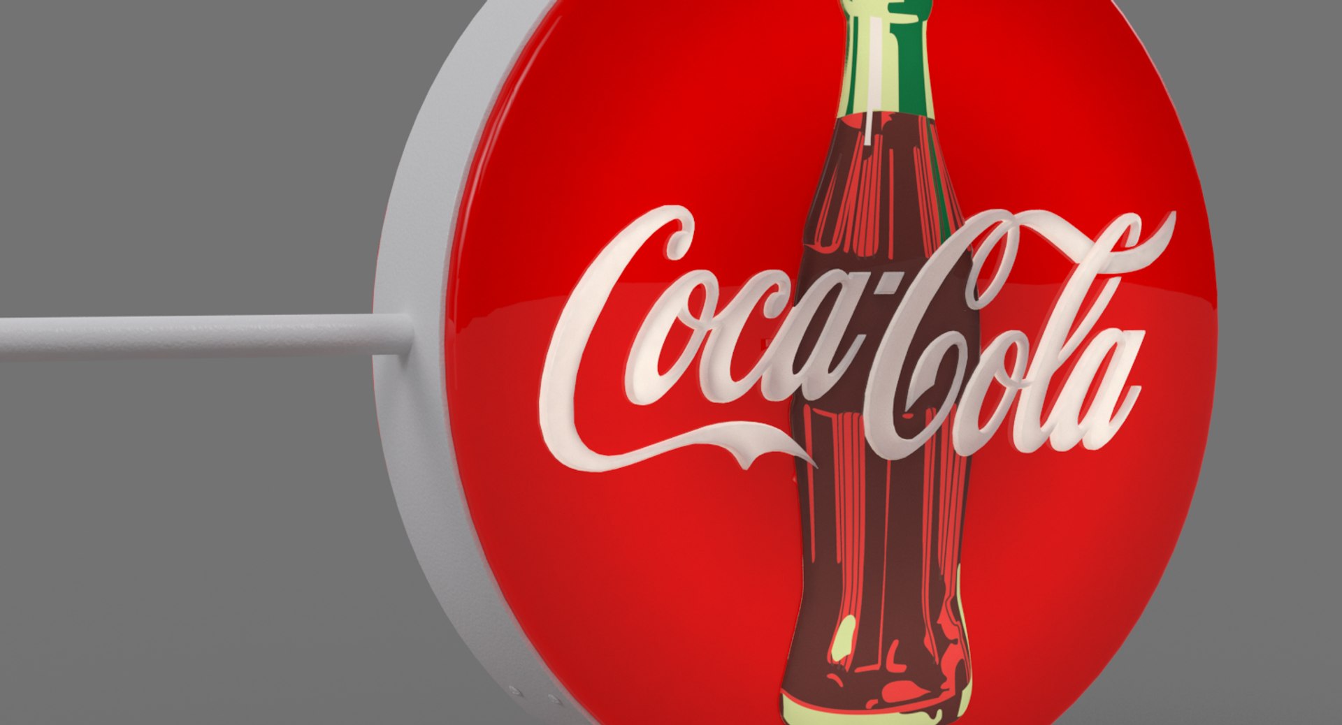 3d Coca-cola Sign Model