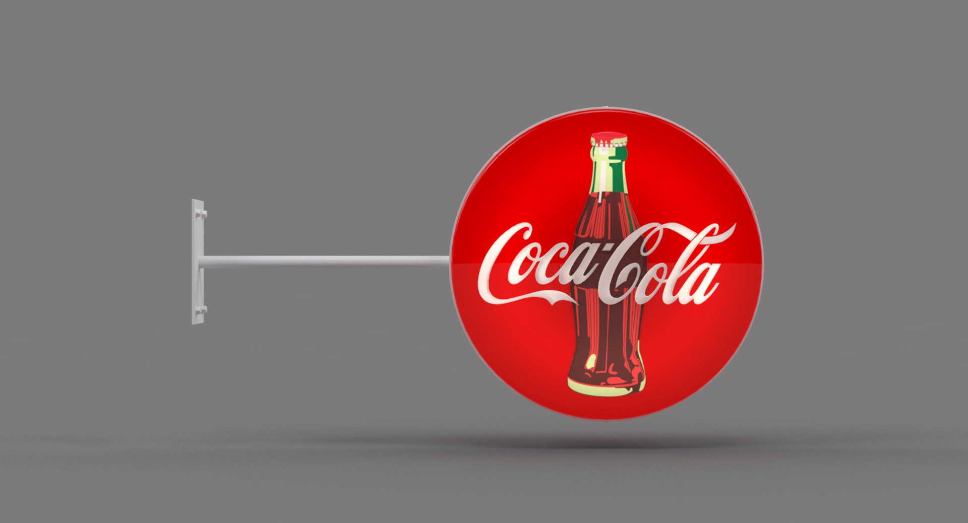 3d Coca-cola Sign Model