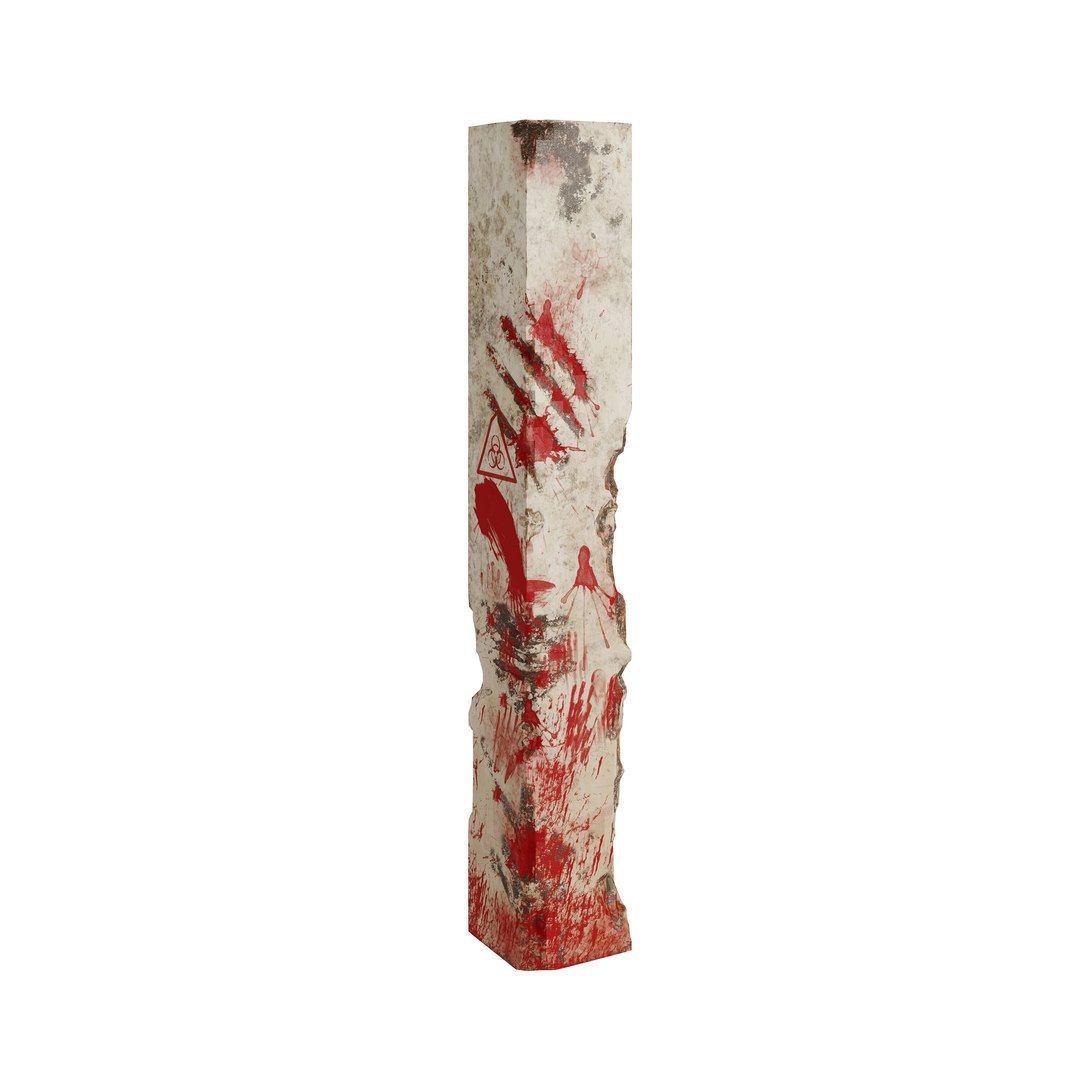 3D Concrete Column - Antique model - TurboSquid 2140648