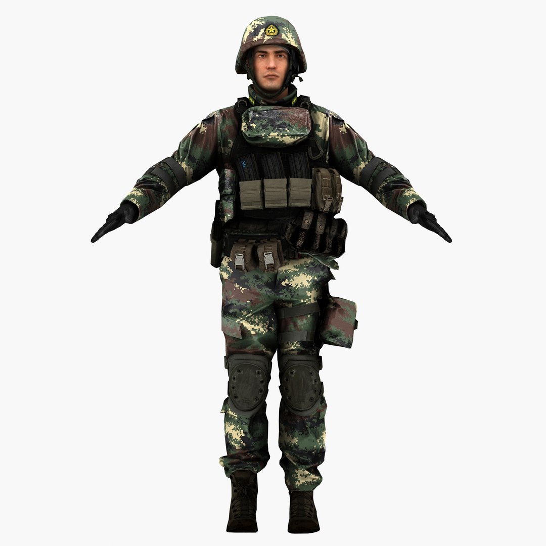 Pla chinese soldier 3D - TurboSquid 1668804