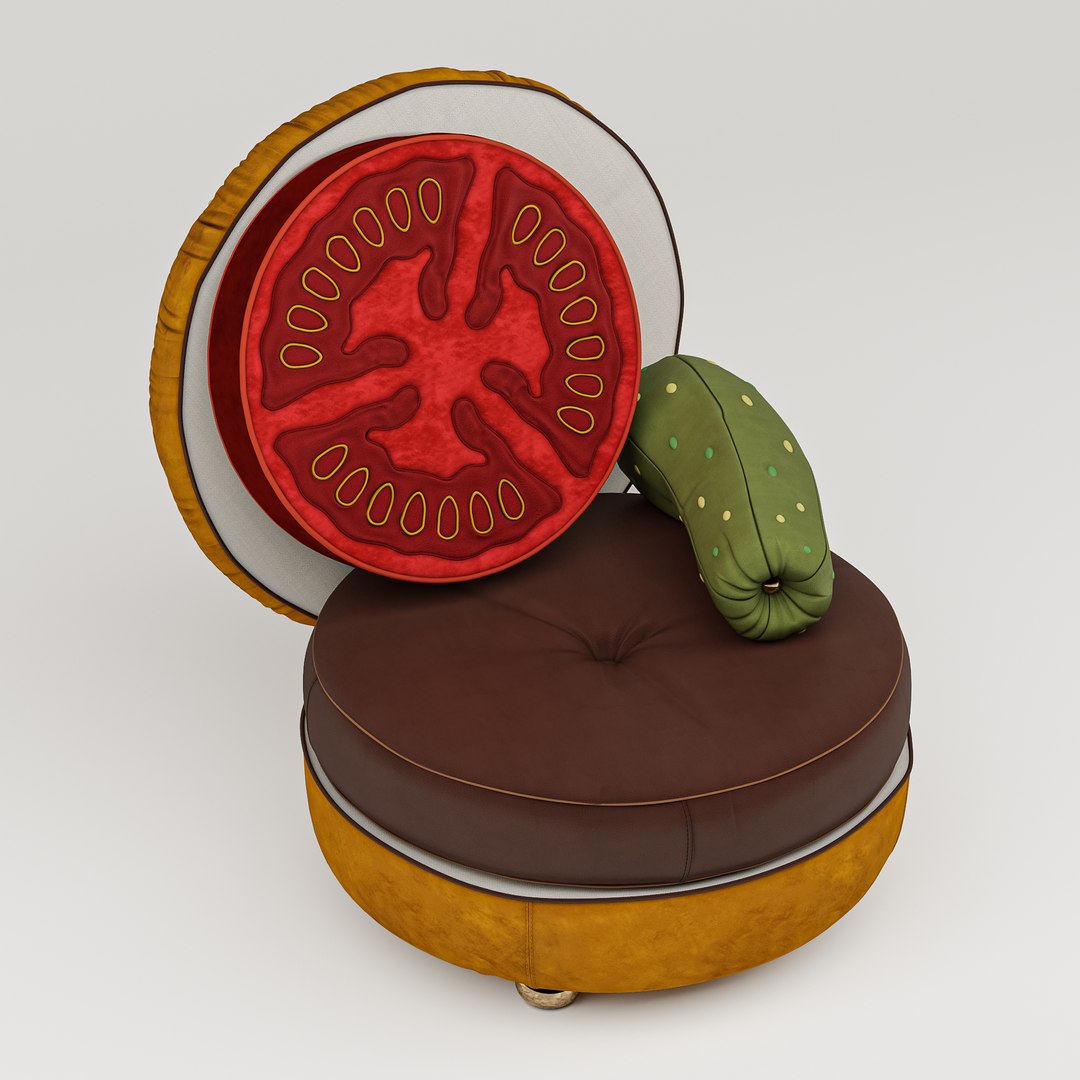 Burger Chair 3D Model - TurboSquid 1886177