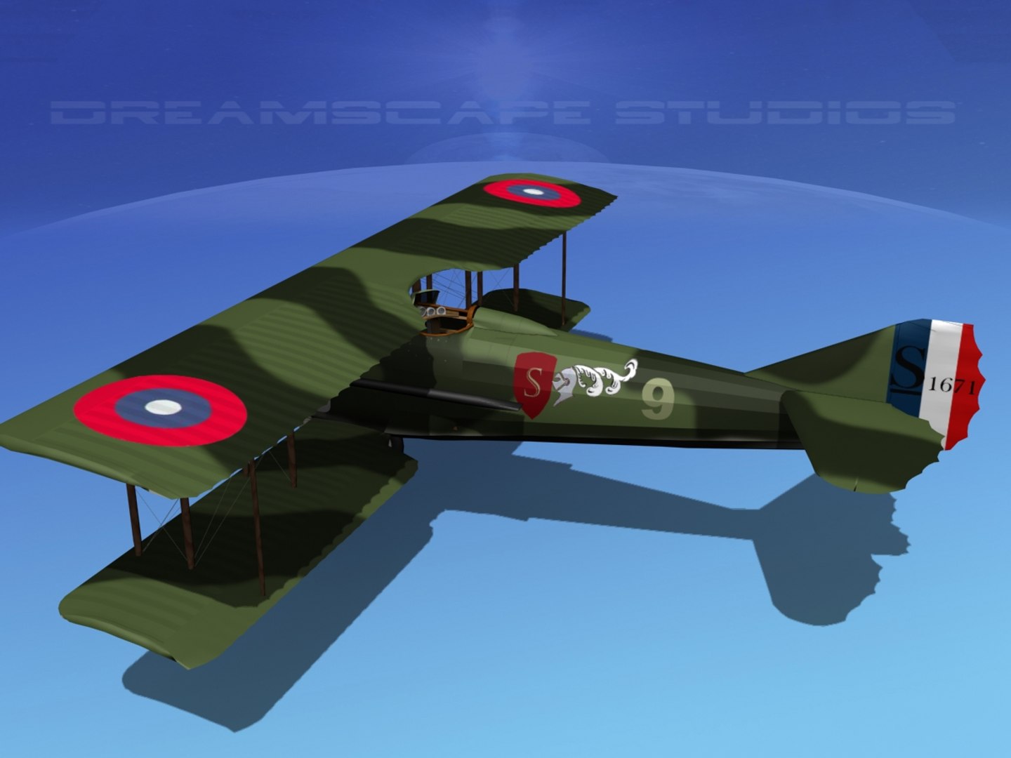 3d Model Spad Xiii Xii Fighters
