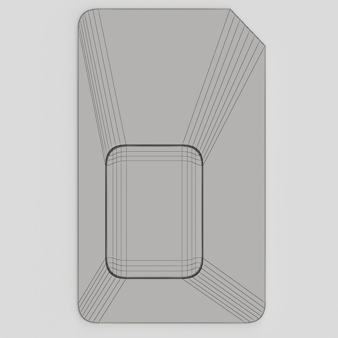 3d Model Sim Card