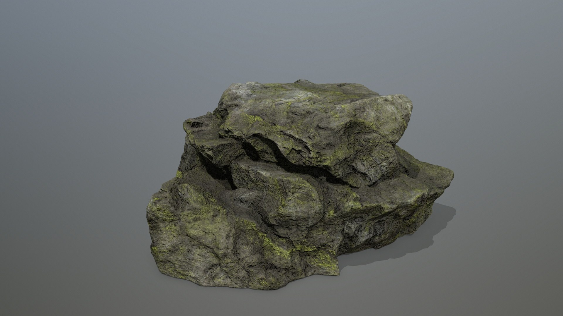 Mossy Rocks Set 3D - TurboSquid 2270400