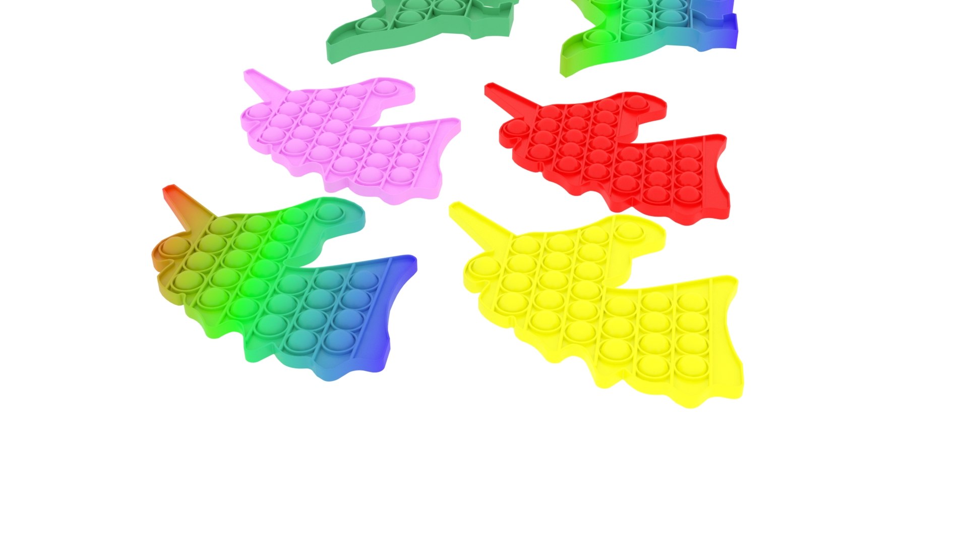 3D Animal Pop It Fidget Toys Set - TurboSquid 1761573