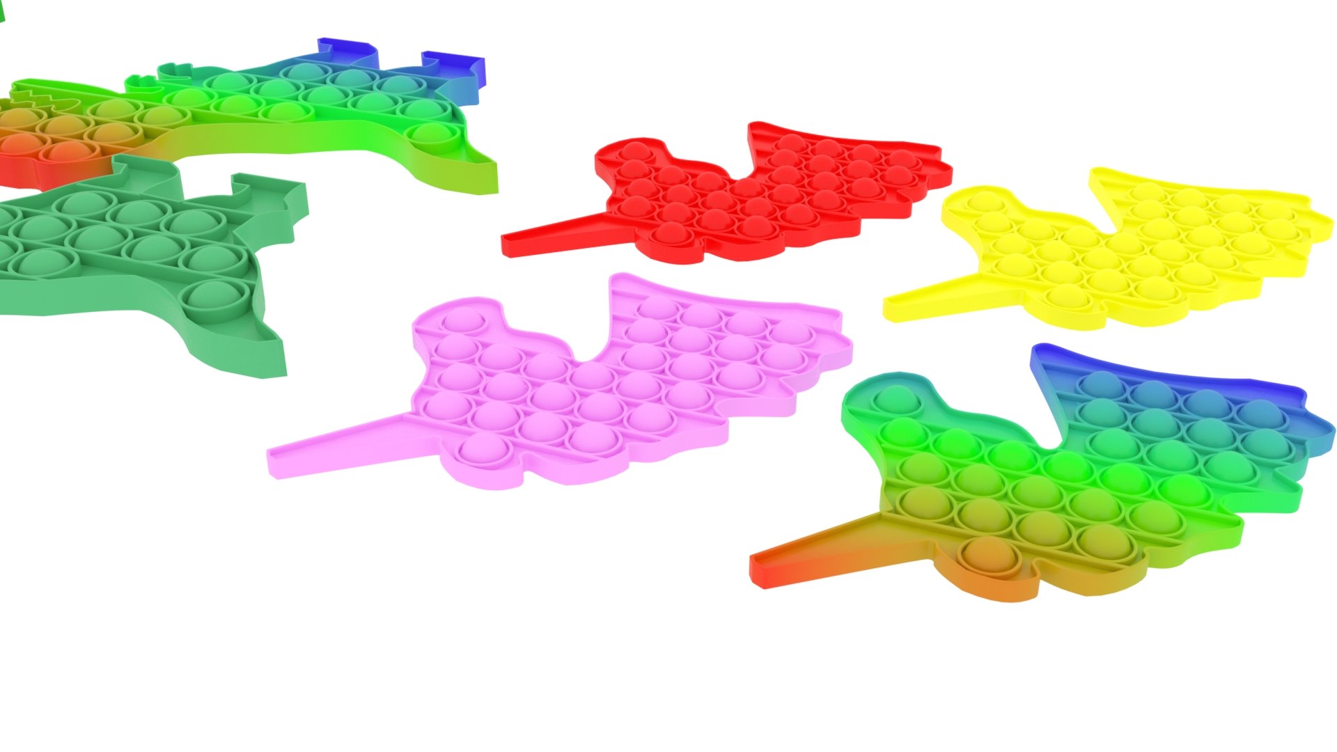 3D Animal Pop It Fidget Toys Set - TurboSquid 1761573