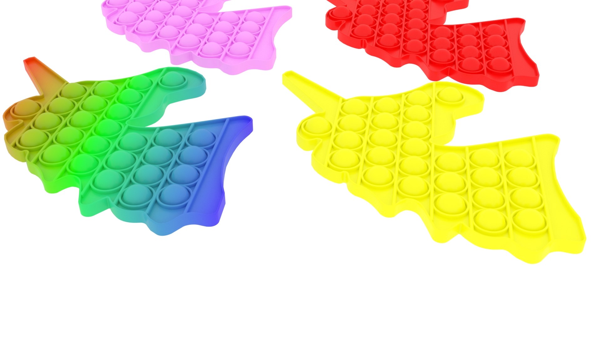 3D Animal Pop It Fidget Toys Set - TurboSquid 1761573