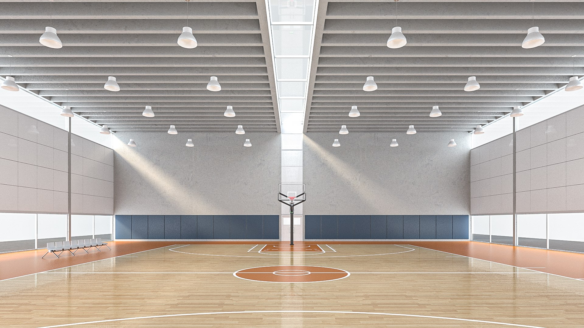 3D Model Basketball Gym 02 - TurboSquid 2287370