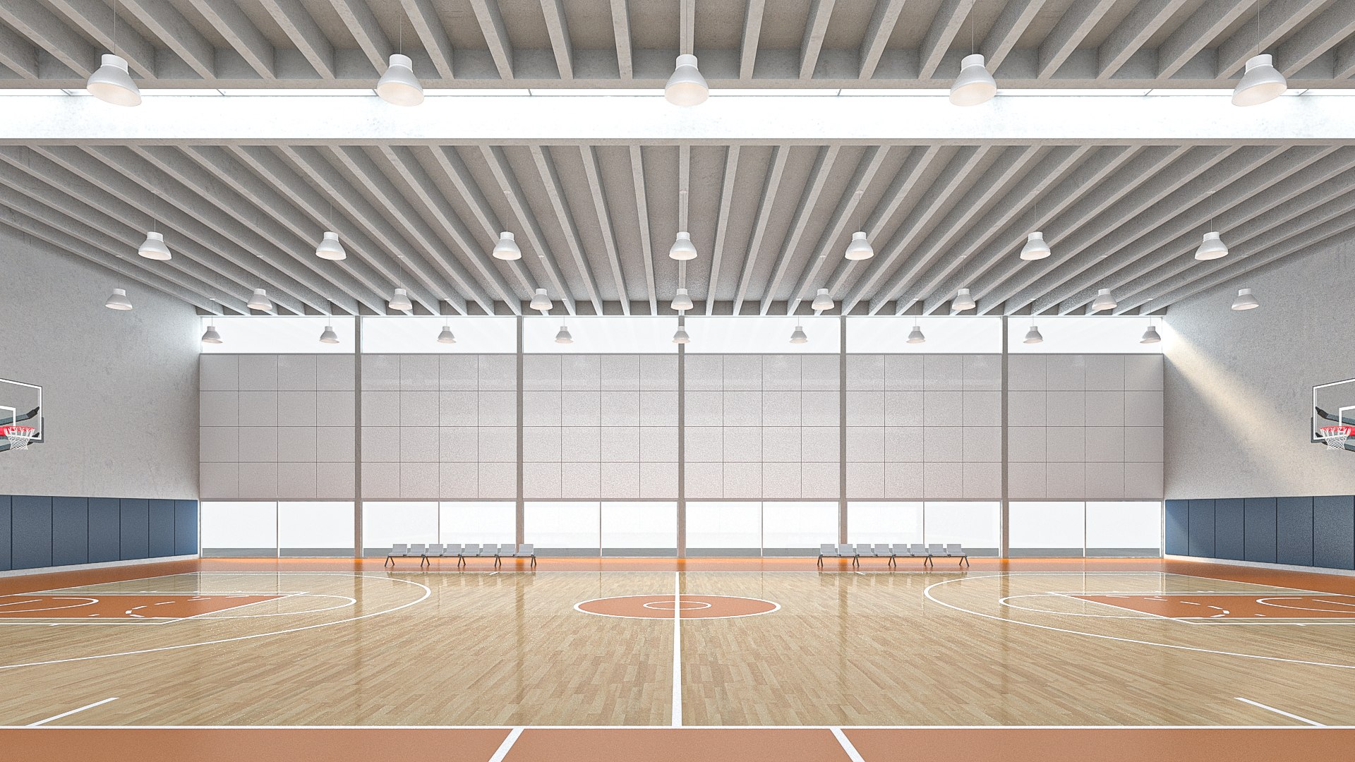 3D Model Basketball Gym 02 - TurboSquid 2287370