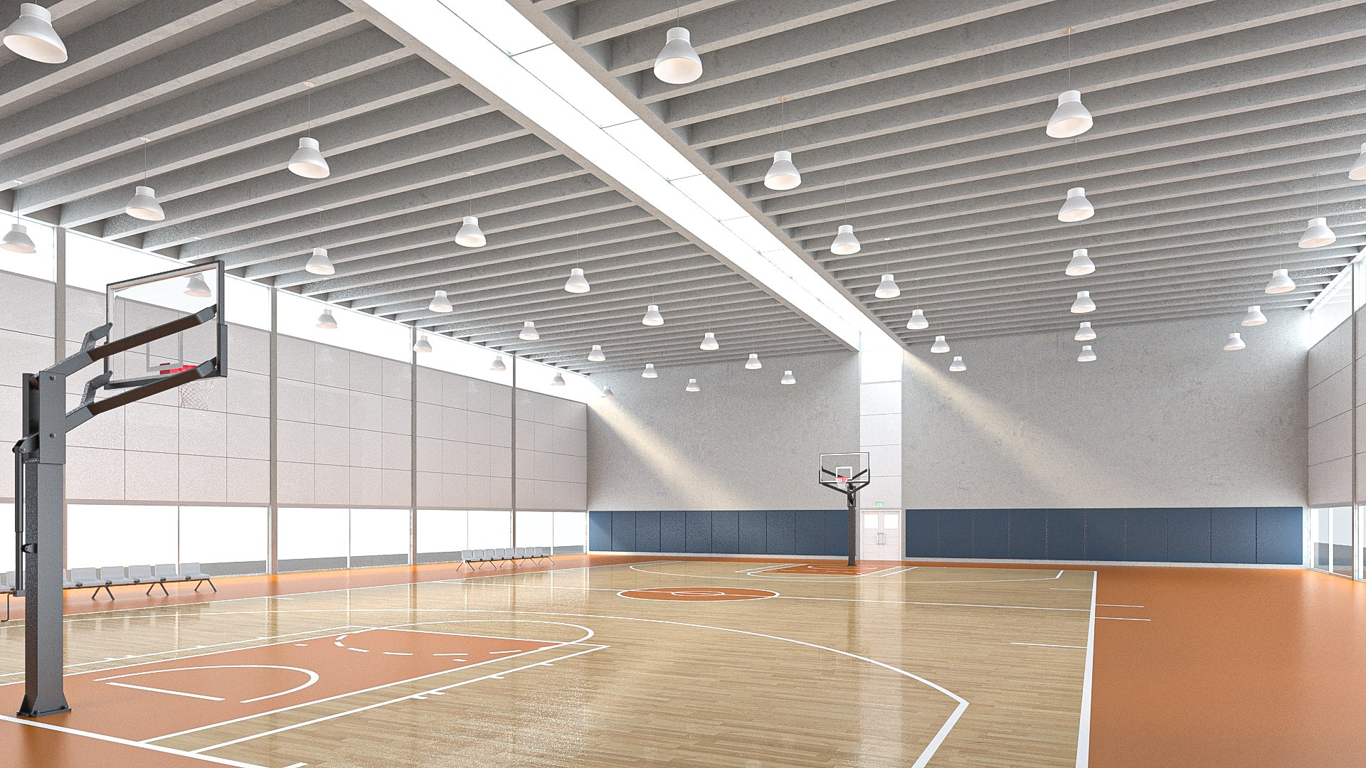 3D Model Basketball Gym 02 - TurboSquid 2287370