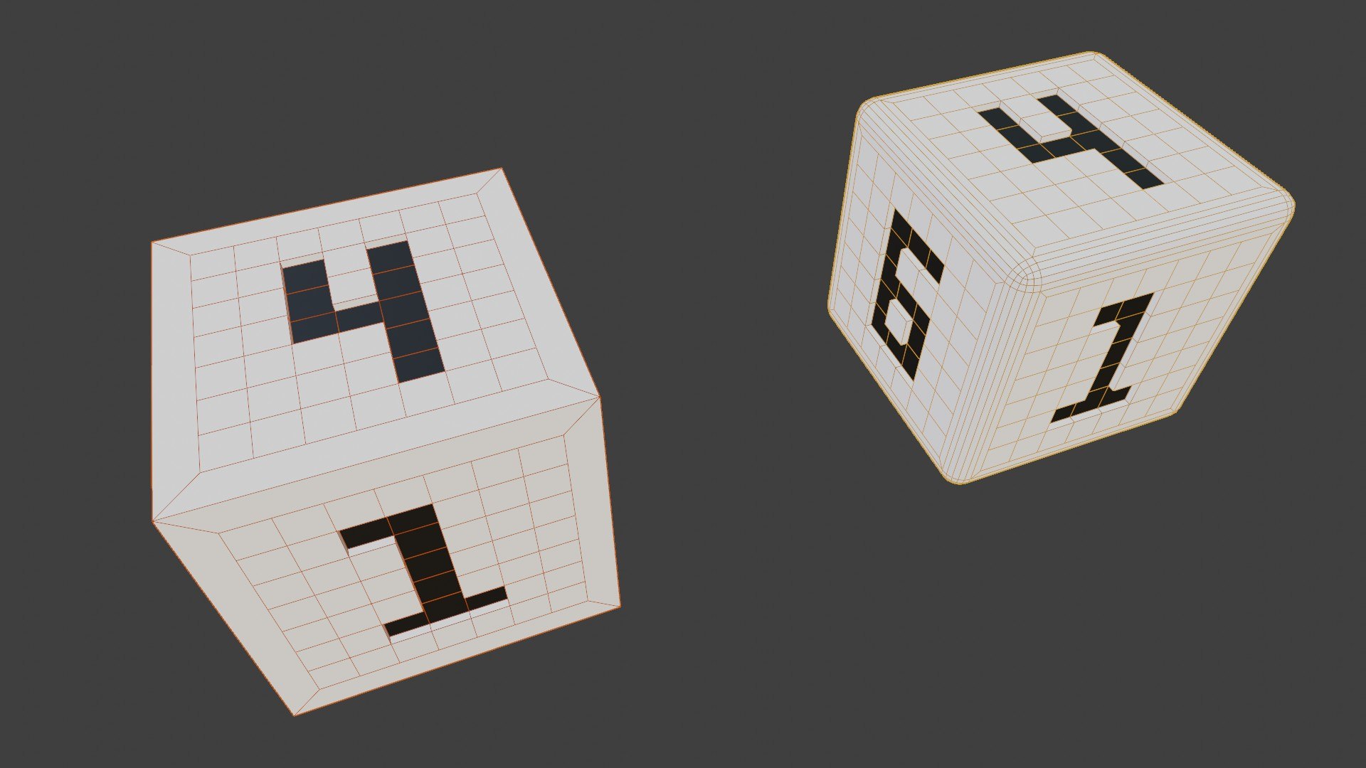 The Number Dices 3D Model - TurboSquid 1913175