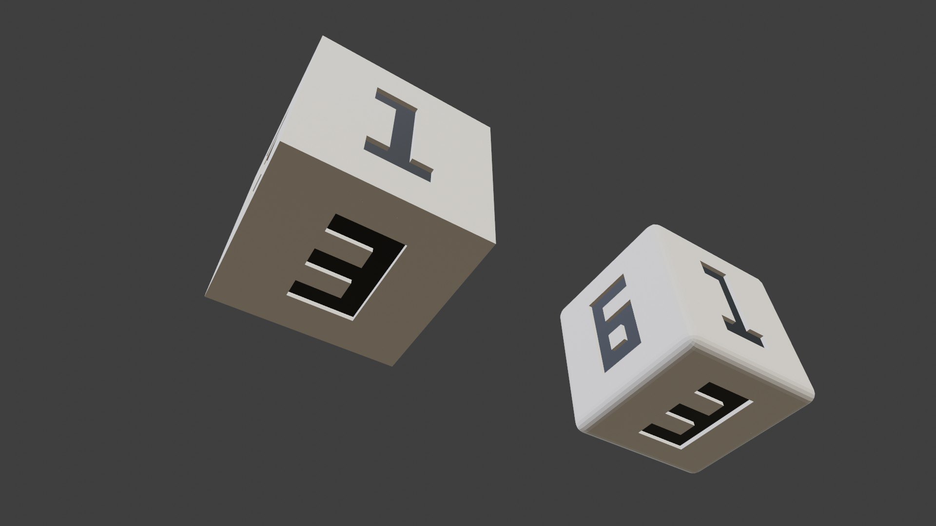 The Number Dices 3D Model - TurboSquid 1913175
