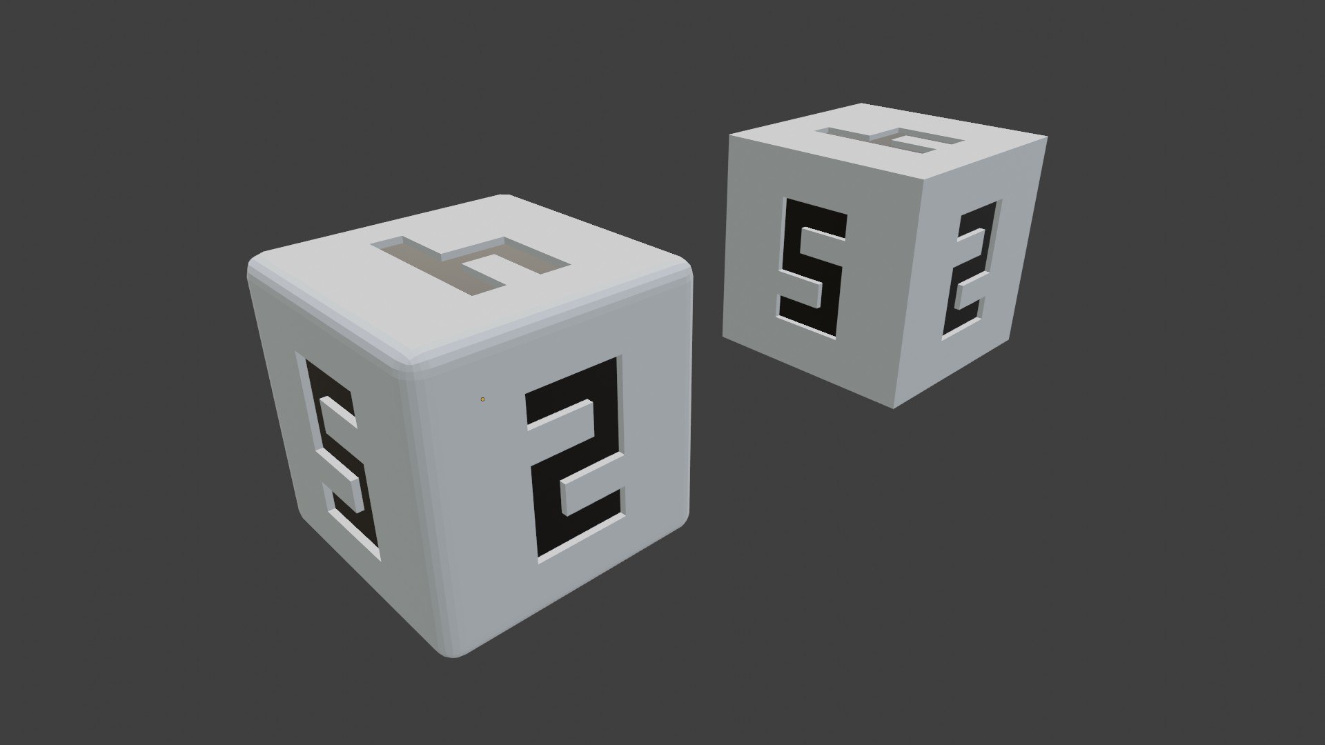 The Number Dices 3D Model - TurboSquid 1913175