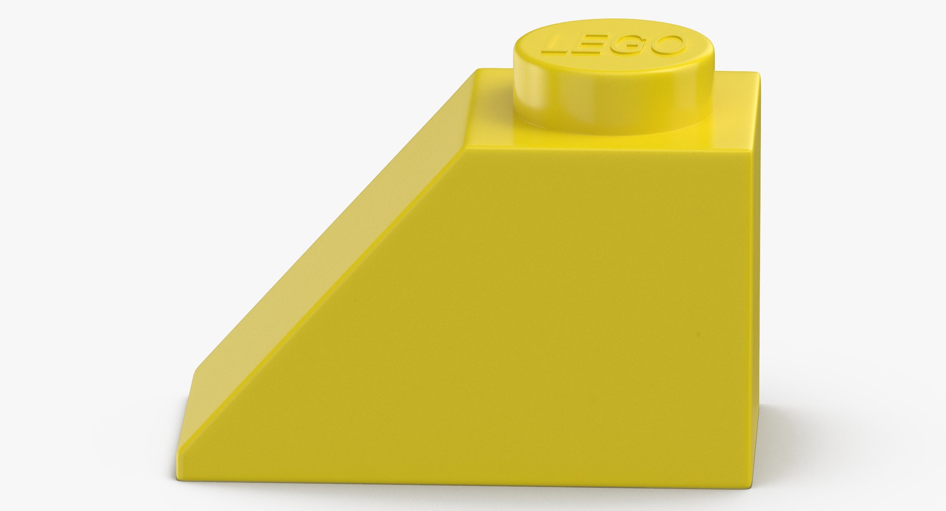 Lego Brick 2x1 Slope Model - TurboSquid 1409403