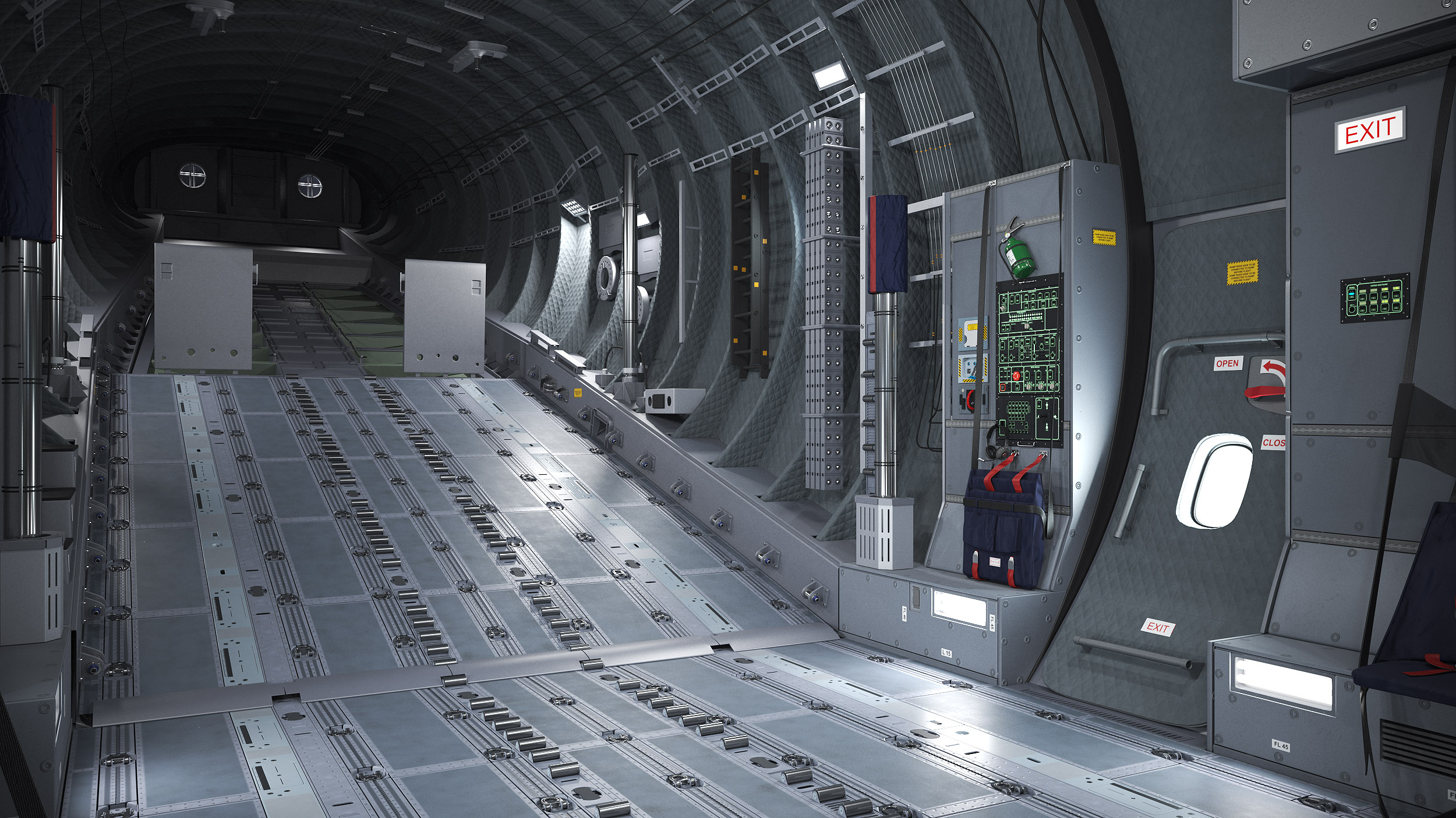 modelo 3d Cabina Airbus A400M - TurboSquid 1744216