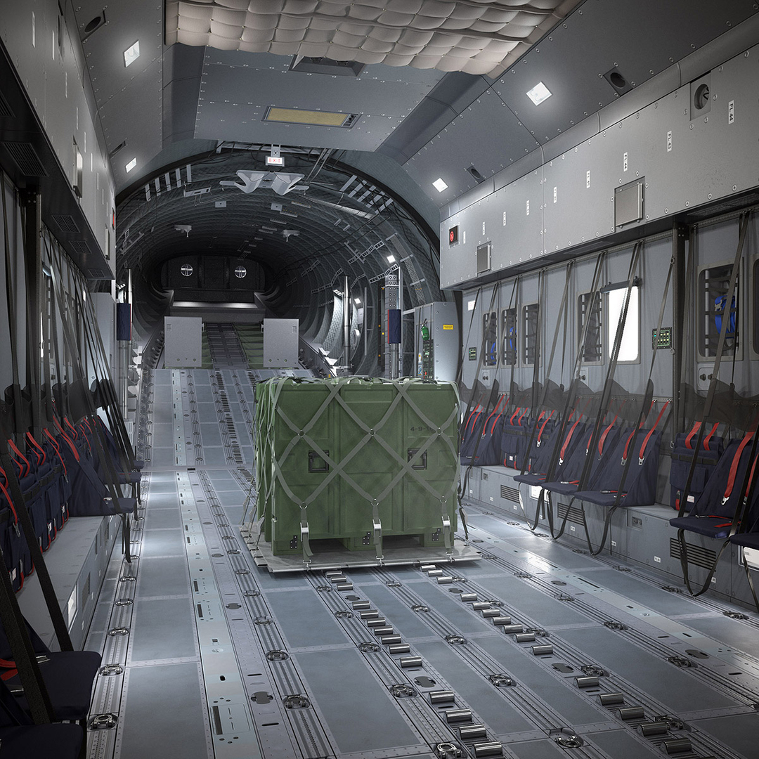 Airbus A400M Cabin model - TurboSquid 1744216