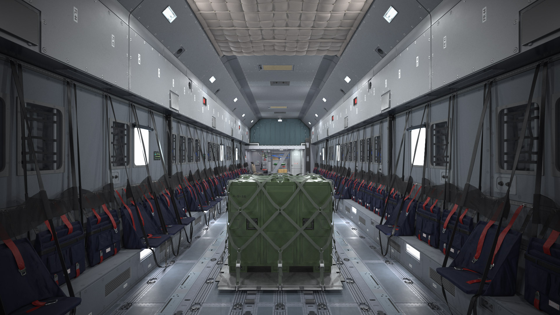 Airbus A400M Cabin Model - TurboSquid 1744216