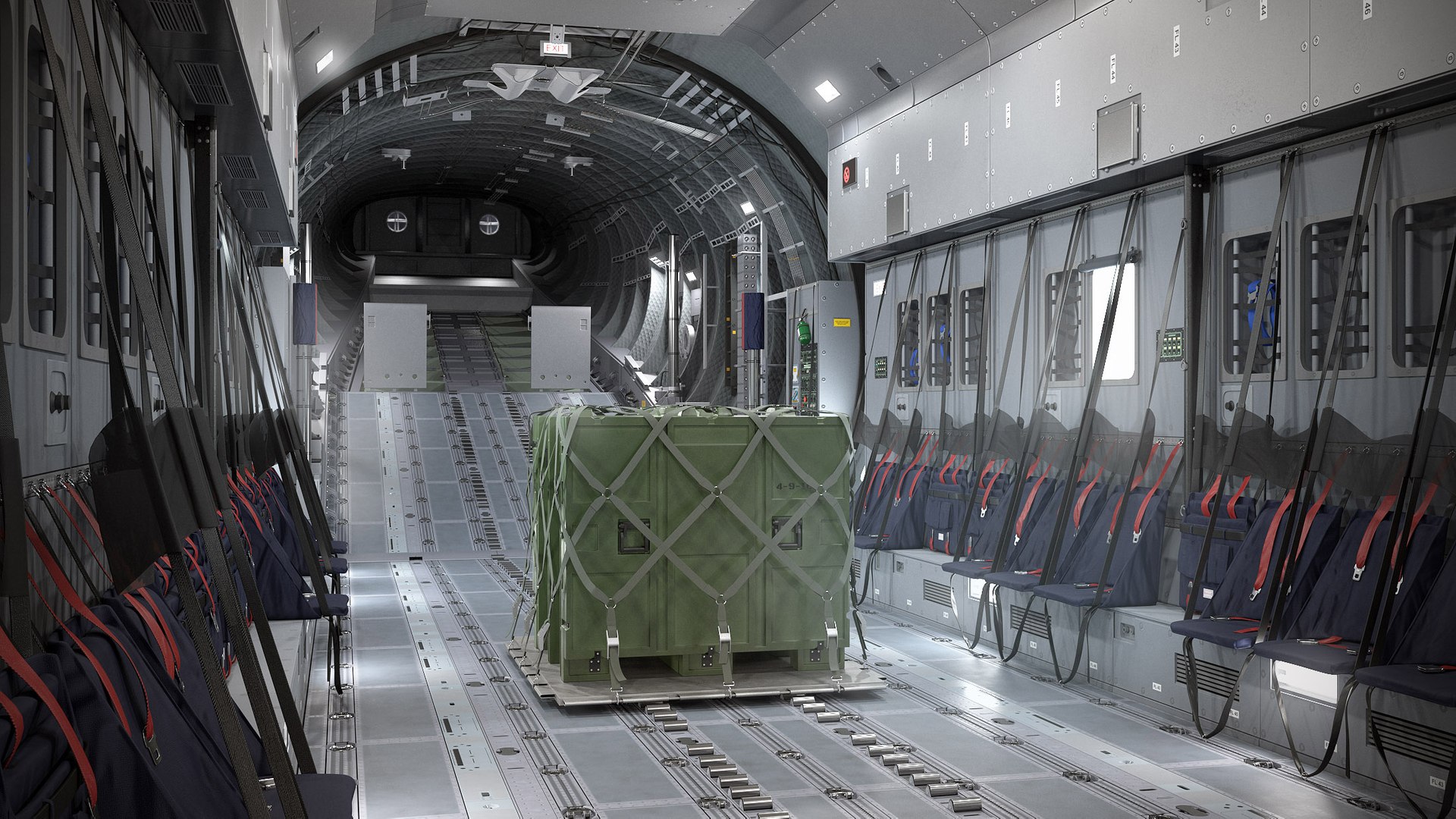 Airbus A400M Cabin Model - TurboSquid 1744216