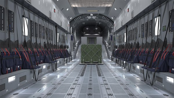 Airbus A400M Cabin model - TurboSquid 1744216
